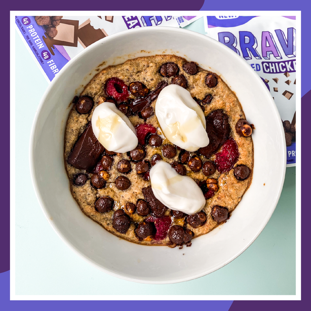 Dark Chocolate Chickpea Baked Oats – BRAVE