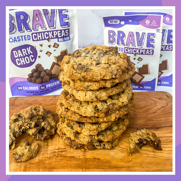 Choc Chickpea Oat Cookies – BRAVE